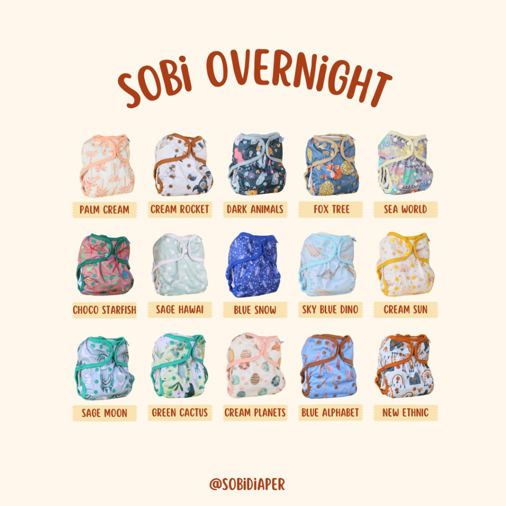 Sobi CLODI CLOTHDIAPER SOBI OVERNIGHT DIAPERS CAN BE WASHED | Shopee ...