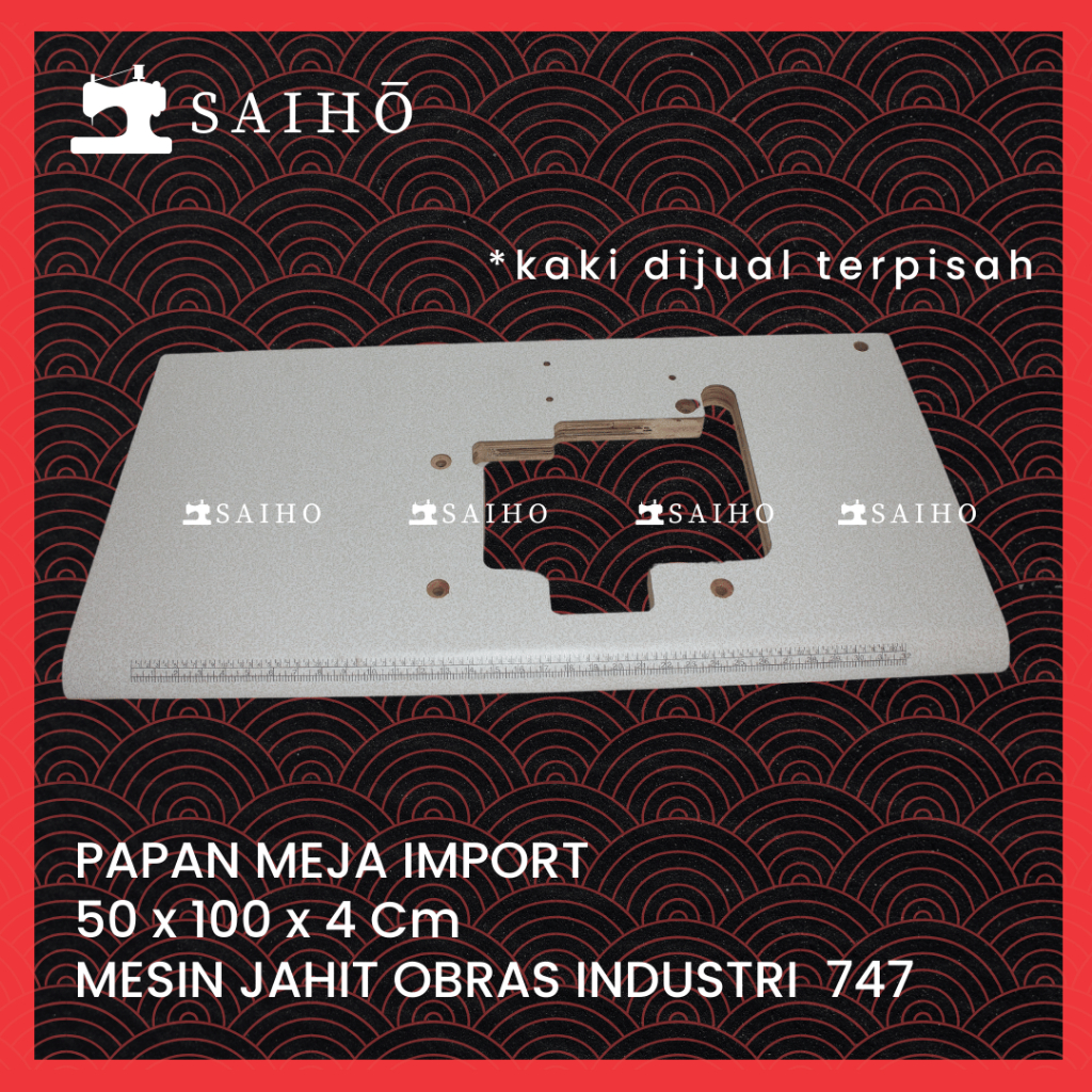 MESIN Imported Industrial Overlock Sewing Machine Board Table 747 And ...