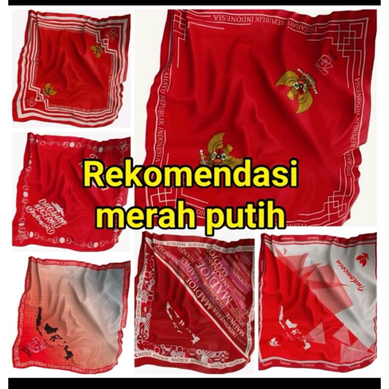 MERAH PUTIH Independence Hijab||Red And White Hijab Hijab | Shopee Malaysia