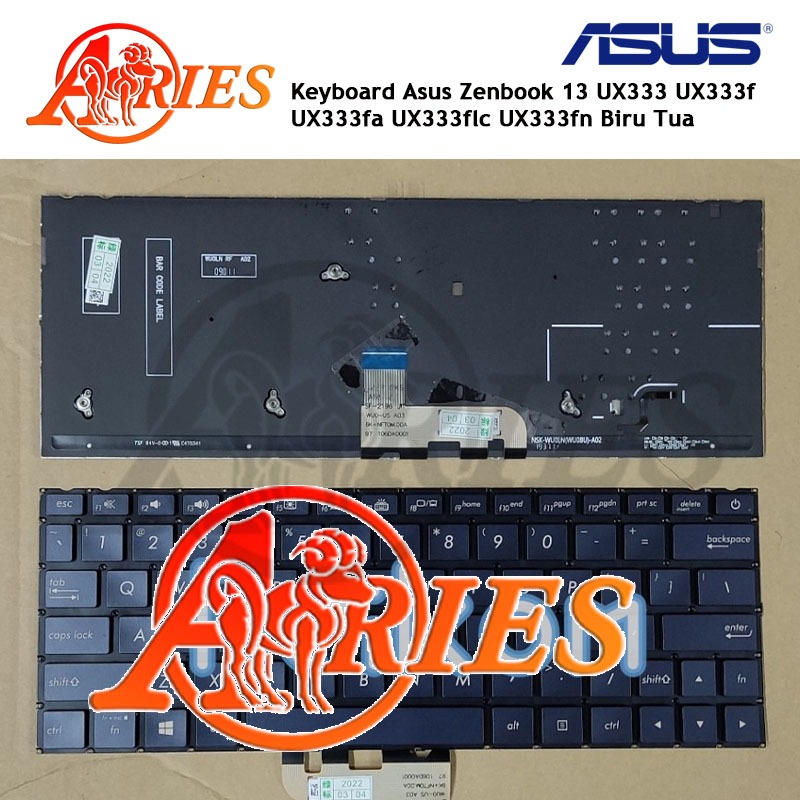 Asus Zenbook 13 UX333 UX333f UX333fa UX333flc UX333fn Laptop Keyboard ...
