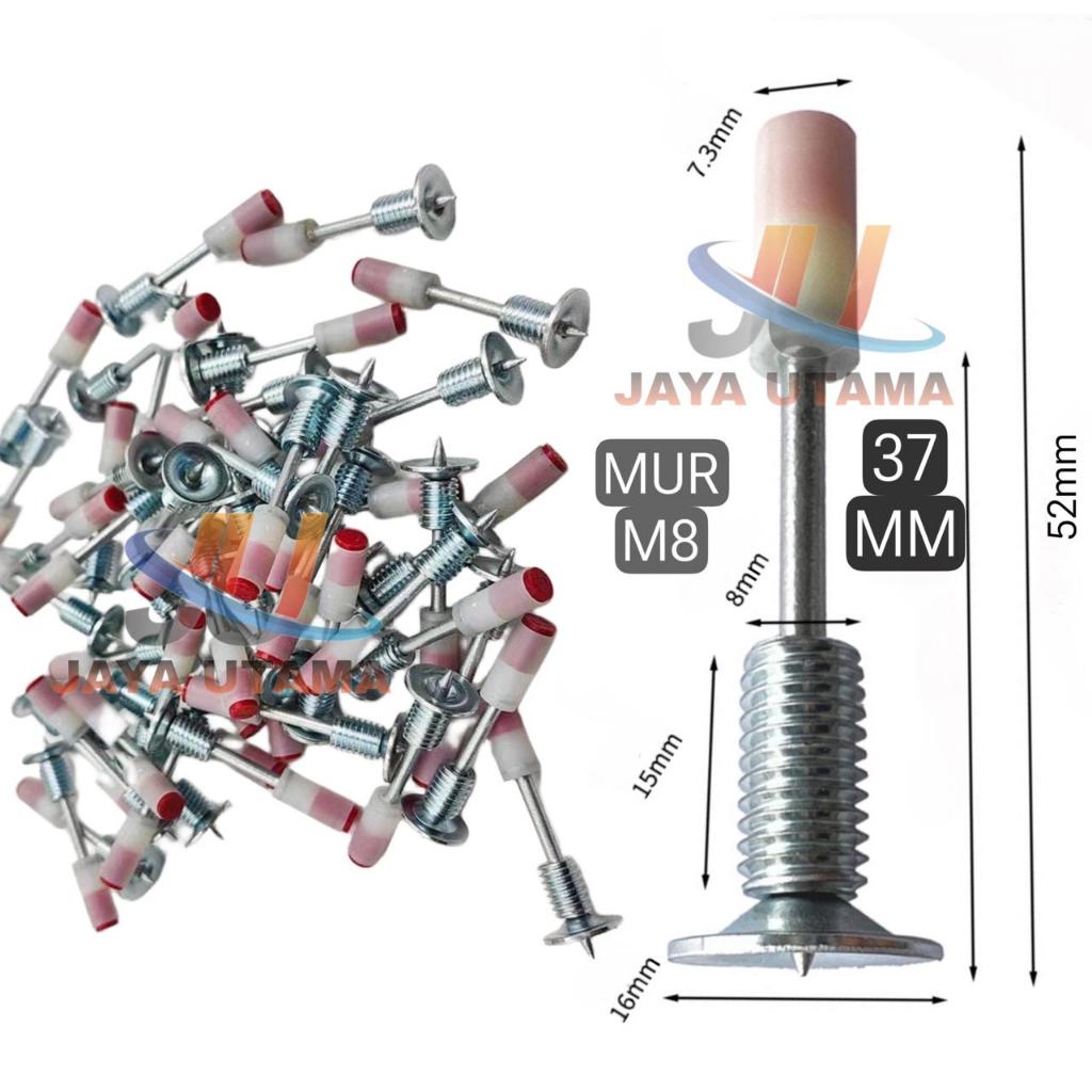 Ramset Nail 7.3mm (37mm) Can be Key to Use M8 Nut Refill Concrete Nail ...