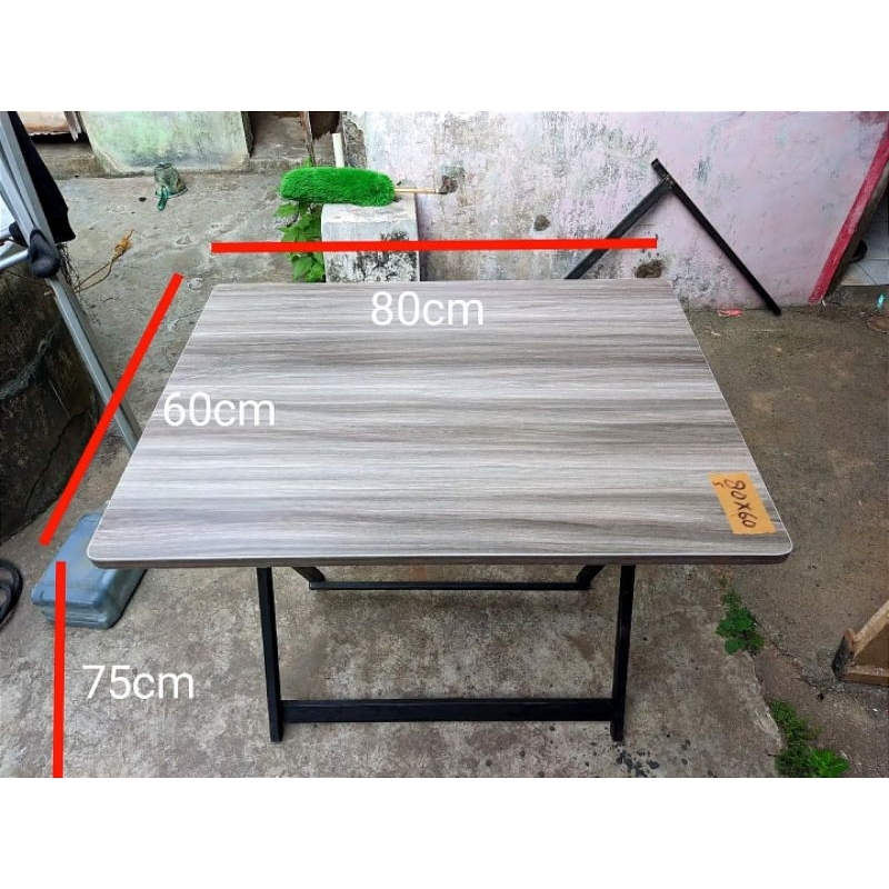 Folding Table 80x60 Height 75cm | Shopee Malaysia