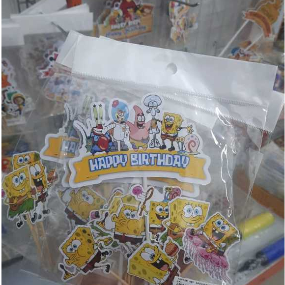 Hbd SPONGEBOB LKL TOPPER | Shopee Malaysia
