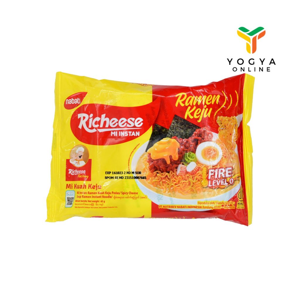 Richeese Cheese Ramen Noodles Lv 0 65 Gr | Shopee Malaysia