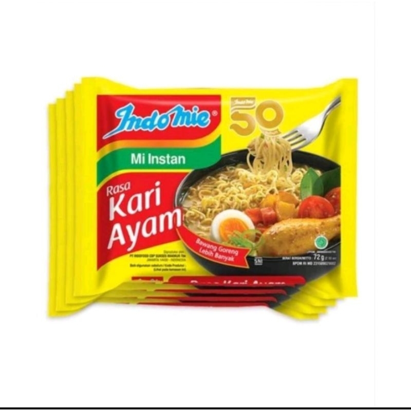 Price 5 Packs - Indomie Curry Chicken - Indofood Instant Noodles ...