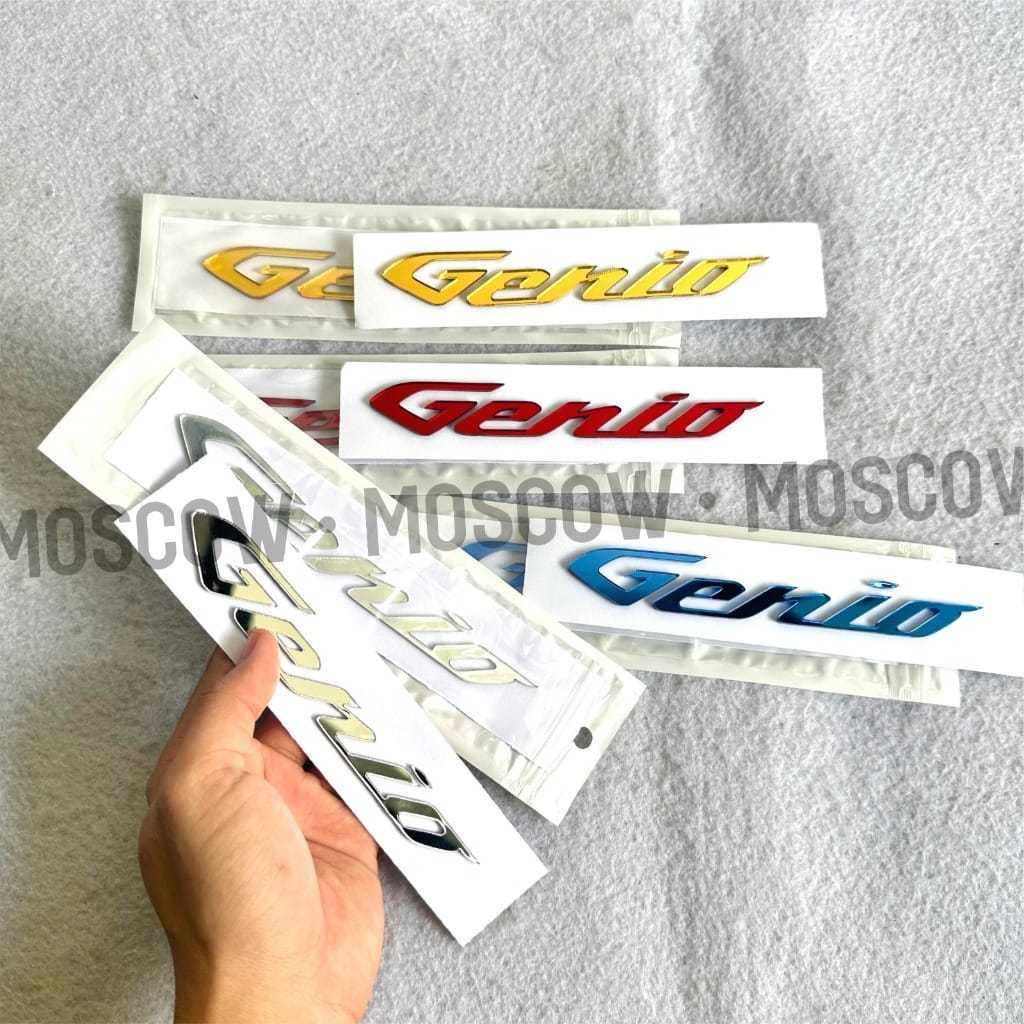 Genio Emblem 3D Embossed Logo Sticker, Acrylic Material | Shopee Malaysia