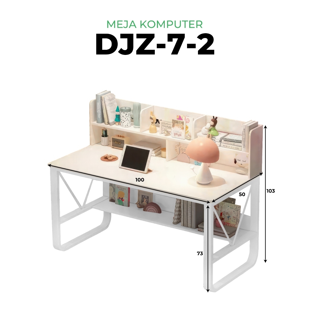 KAYU Free SHIPPING DJZ-7 Mdf Wood Study Table with Minimalist Bookshelf ...