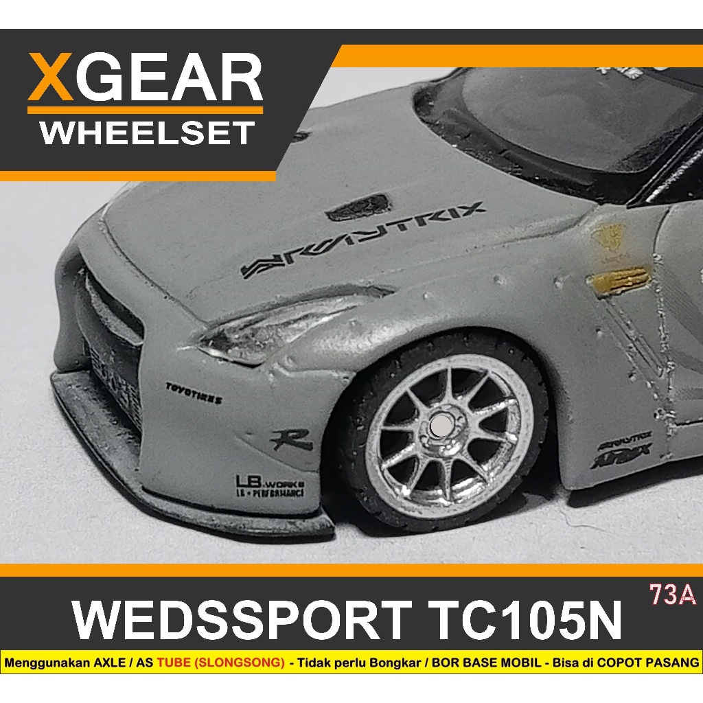 Wedssport TC105N 73A XGEAR PREMIUM WHEELS 10mm TIREBOMB BONUS AS TUBE ...