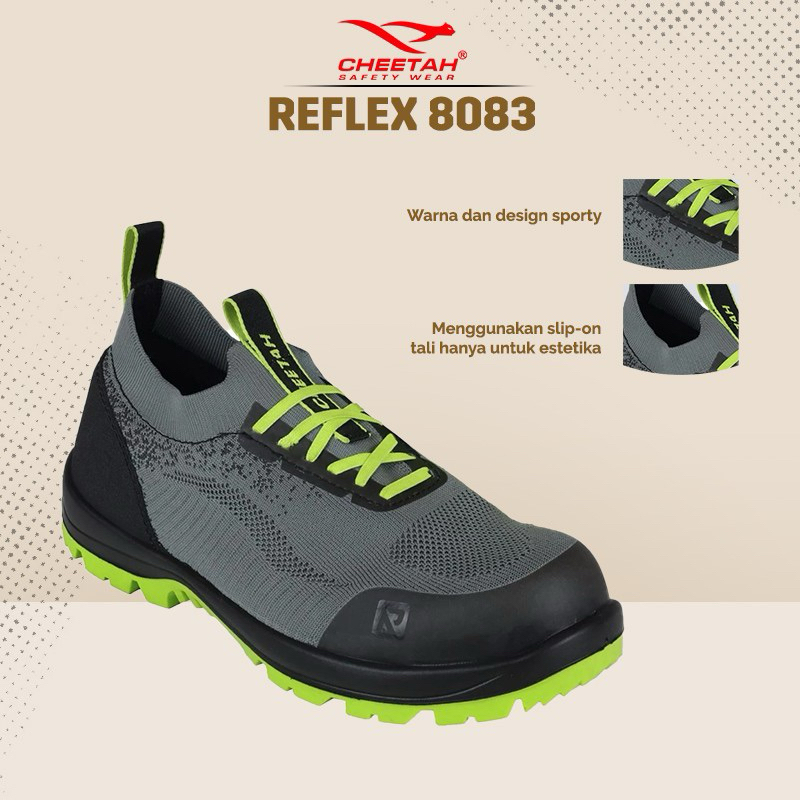Original CHEETAH 8083 - 8084 REFLEX Safety Shoes | Shopee Malaysia