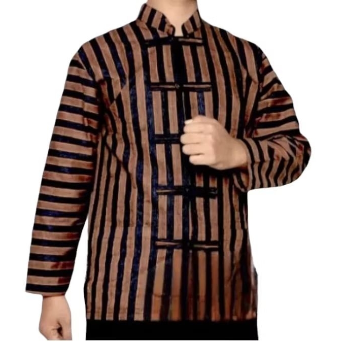 Adult shanghai Lurik Koko Shirt / shanghai Lurik Koko Traditional Shirt ...