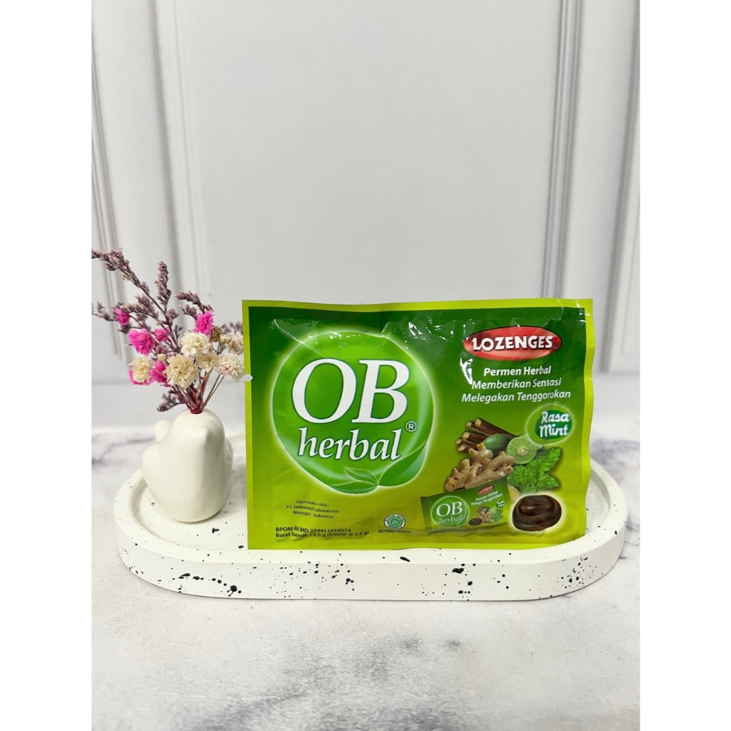 Ob Herbal Lozenges Mint Candy/Troat Lozenges Mint Flavor Contains 5 ...