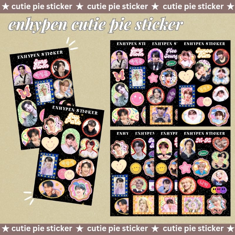 Enhypen cutie pie sticker freebies kpop | Shopee Malaysia