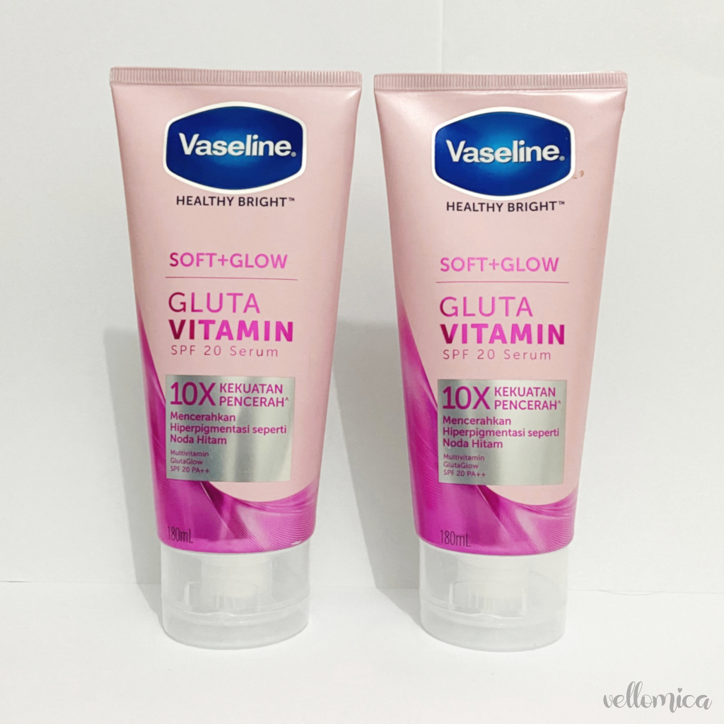 Vaseline soft glow gluta vitamin spf 20 serum 180ml | Shopee Malaysia