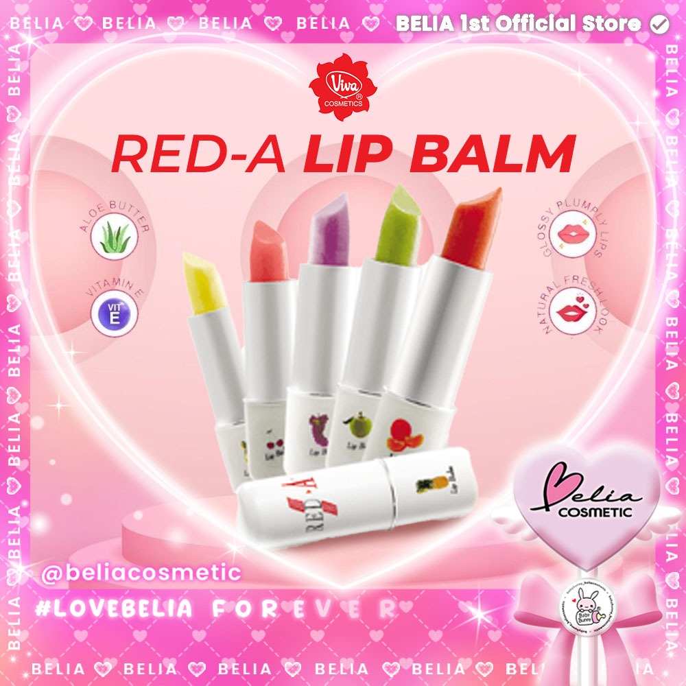 Belia Red-A Lip Balm 3g Bpom Halal (Red A Viva Cosmetics) | Shopee Malaysia