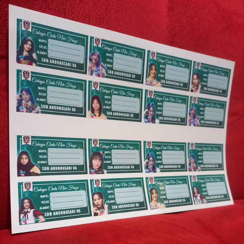 School Book LABEL Sticker | Shopee Malaysia