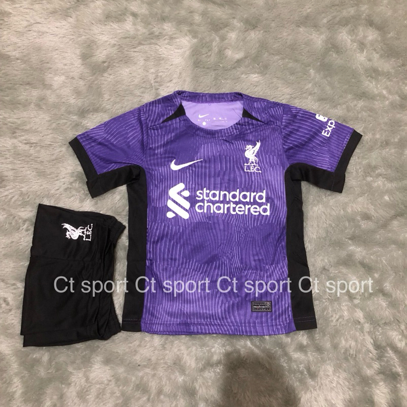 UNGU Jersey KIDS (KIDS) liverpool THIRD 2023-2024 IMPORT GO THAILAND ...