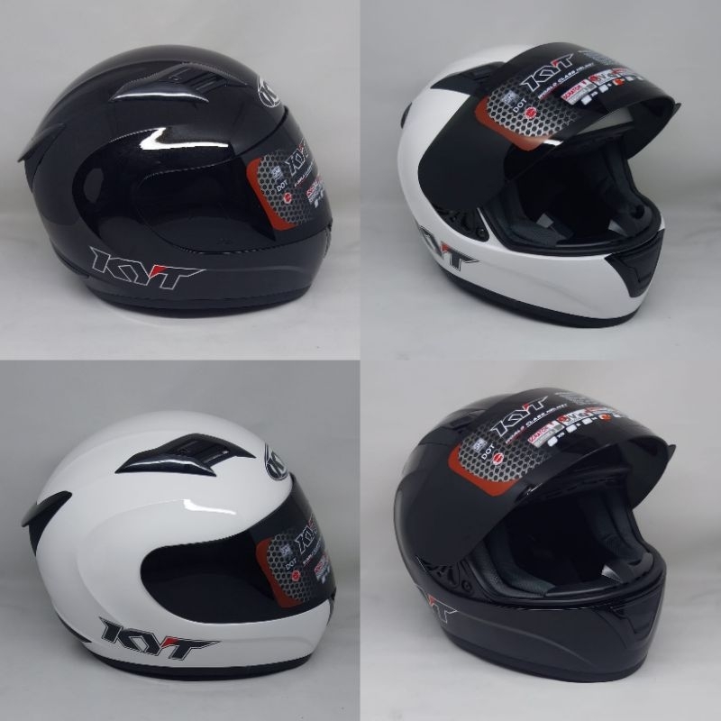 Original KYT R-10 Full Face KYT Solid Helmet | Shopee Malaysia