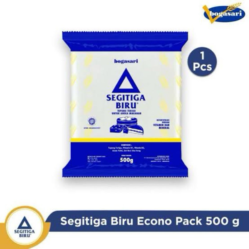 Bogasari Blue Triangle Wheat Flour (500gram) | Shopee Malaysia