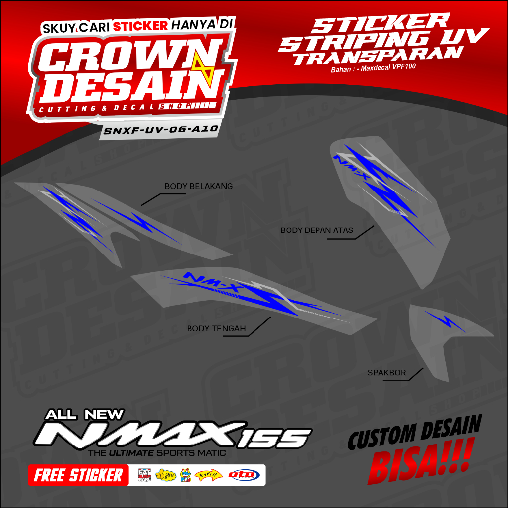 Nmax 155 Transparent STRIPING ALL NEW FACELIFT - YAMAHA NMAX 155 NEW ...