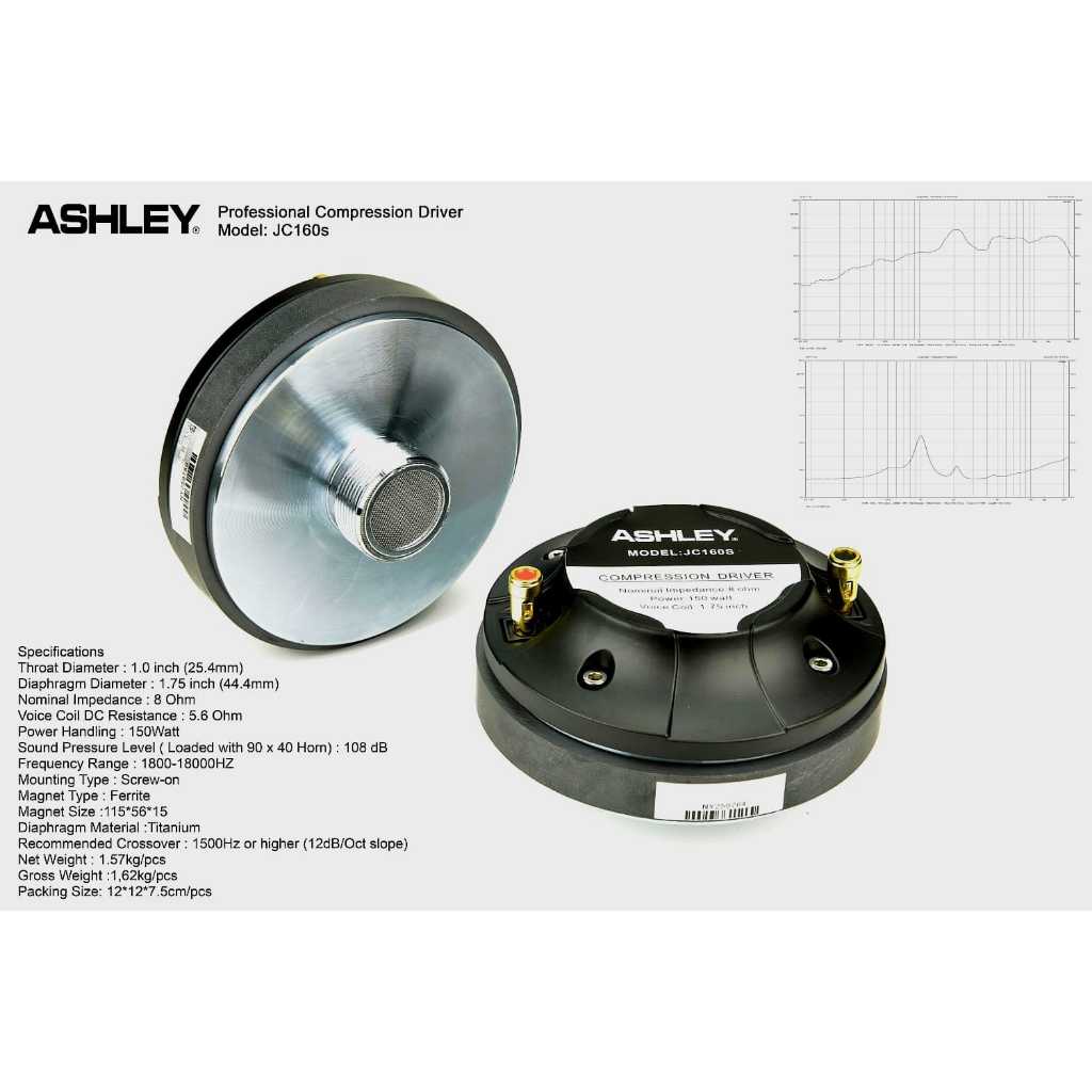 Ashley JC160S/JC 160S MAGNET TWEETER DRIVER ORIGINAL | Shopee Malaysia