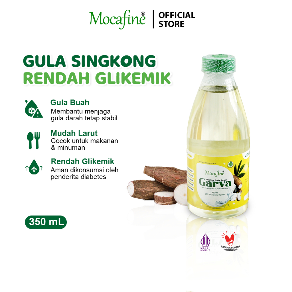 GARVA Low Calorie Cassava Sugar Safe for Diabetes - 350 ml (500 grams ...
