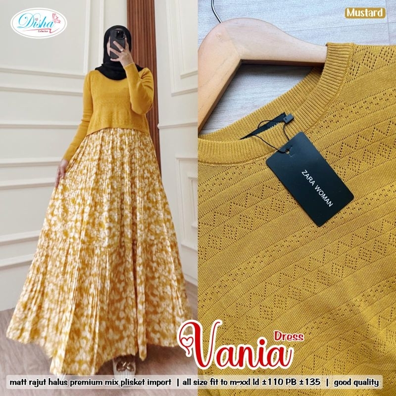 Vania DRESS RAJUT Smooth MIX Tille IMPORT LD 110 BY DISHA GAMIS RAJUT ...