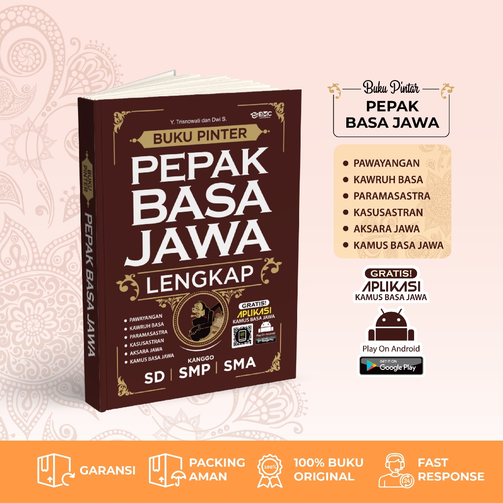 Javanese Language Book SD, SMP, SMA Pinter Pepak Basa Jawa Complete ...