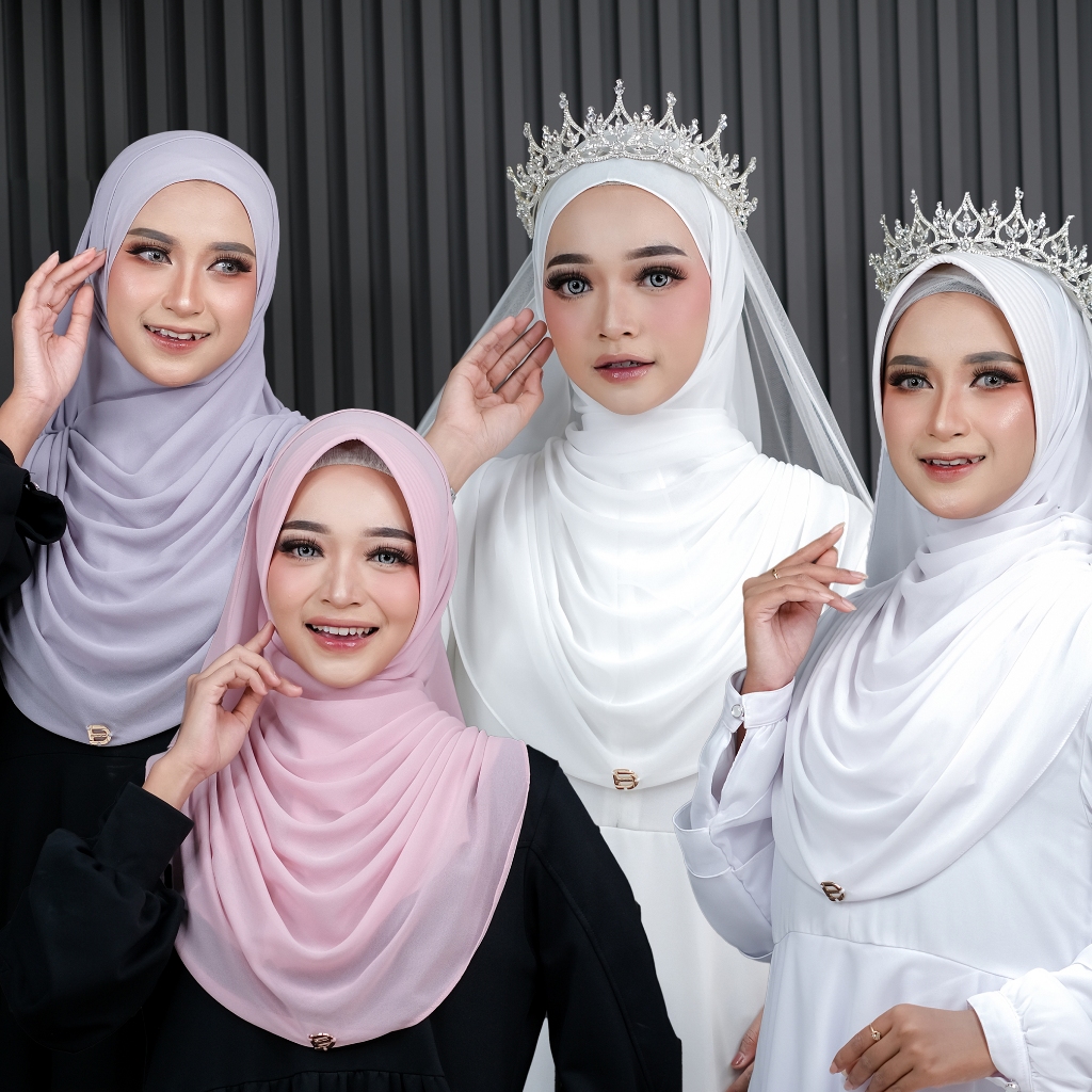 Omi & Wimi semi-instant Pashmina by daffahijab || Curve malaysia mini ...