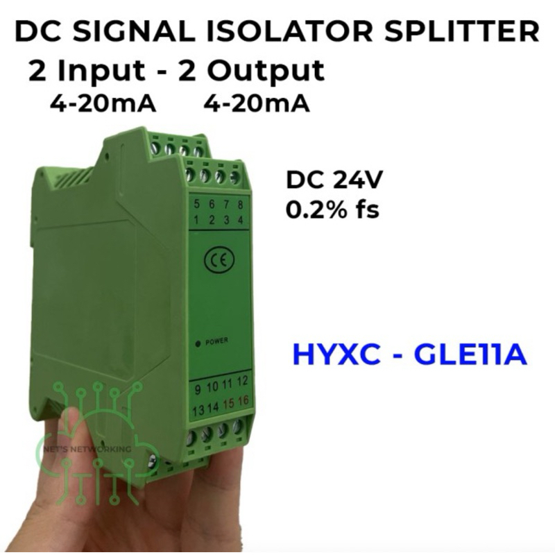 Signal insulator / Current Insulator 4-20mA 2 Input 2 Outputs (DC ...
