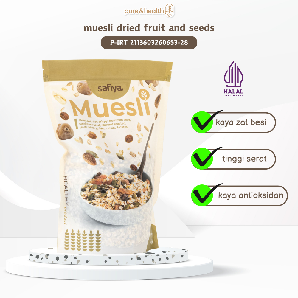 Muesli Safiya 500 Gr Cereal Oat Healthy Food Super Food | Shopee Malaysia