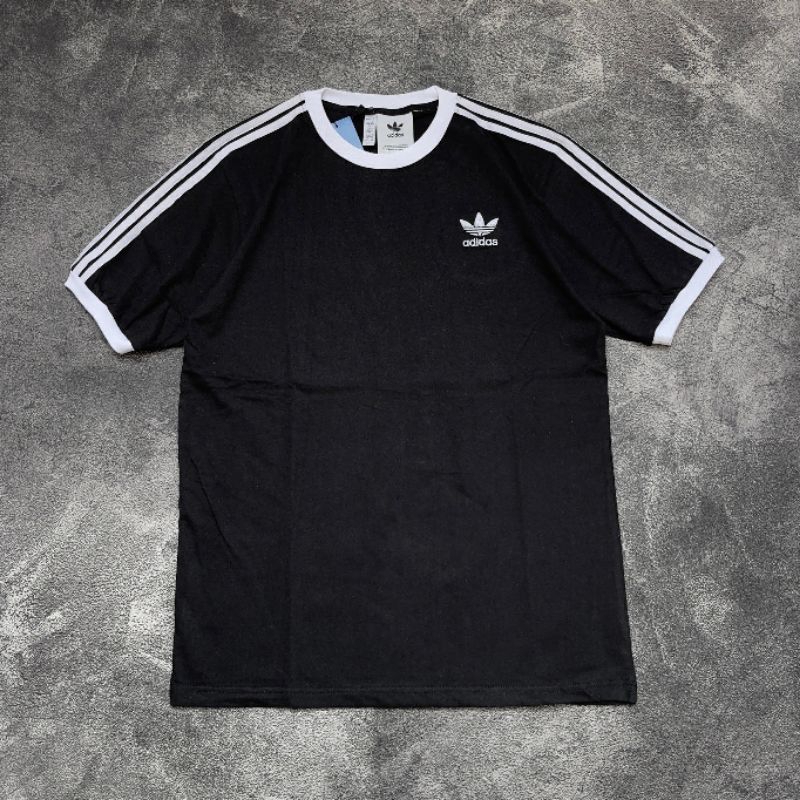 HITAM Men's Adidas Tee Adicolor Classics 3 T-shirt - Black Stripes ...