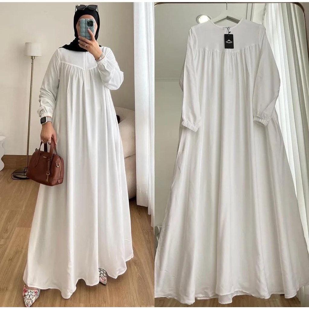 PUTIH Others Latest Women's Gamis Dress Diera Maxi Dress Clean White ...