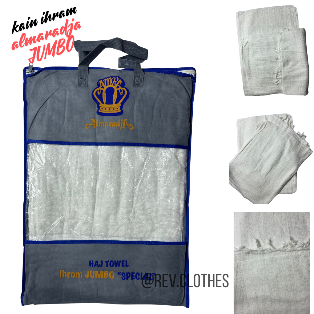 Almaradja Premium Jumbo Special Adult Ihram Cloth / Men's Hajj and ...