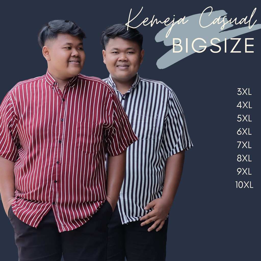 KEMEJA Jumbo Men's Shirt Bust 164cm 10XL Super Bigsize Surf Shirt Big Size | Shopee Malaysia