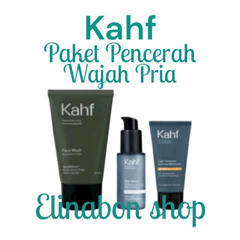 KAHF Men's Facial Brightening Package/Men's Skincare contains 3 ...