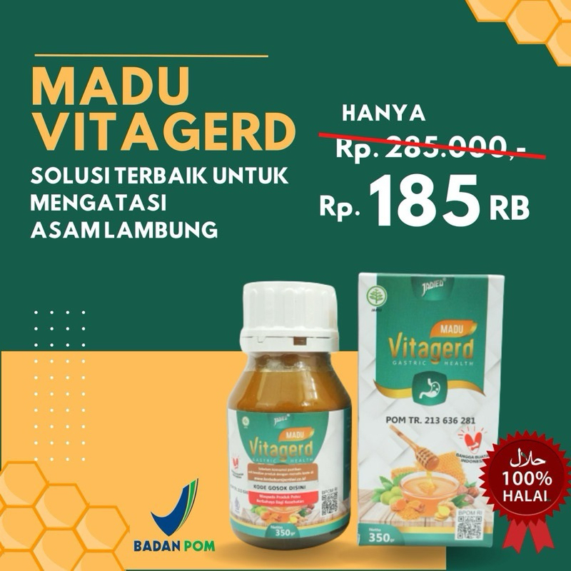 Vitagerd HONEY GERD GASTRIC ACID HONEY BEST ORIGINAL HERBAL | Shopee ...