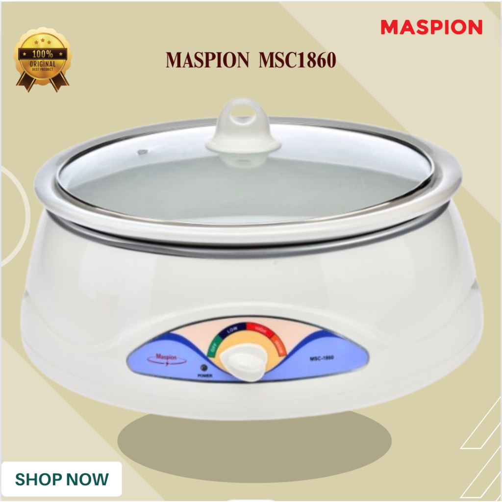 Maspion SLOW COOKER MSC1860 6L/MSC-1860/MSC 1860/ SLOW COOKER MASPION ...