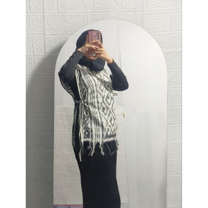 OUTER TARO vest ETHNIC WOVEN TIE DAYAK OUTER WOVEN TORAJA SONGKET ...