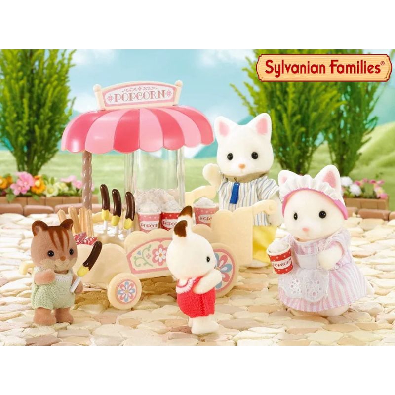 SYLVANIAN FAMILIES Sylvanian Keluargaes FURNITURE SET POPCORN CART ...