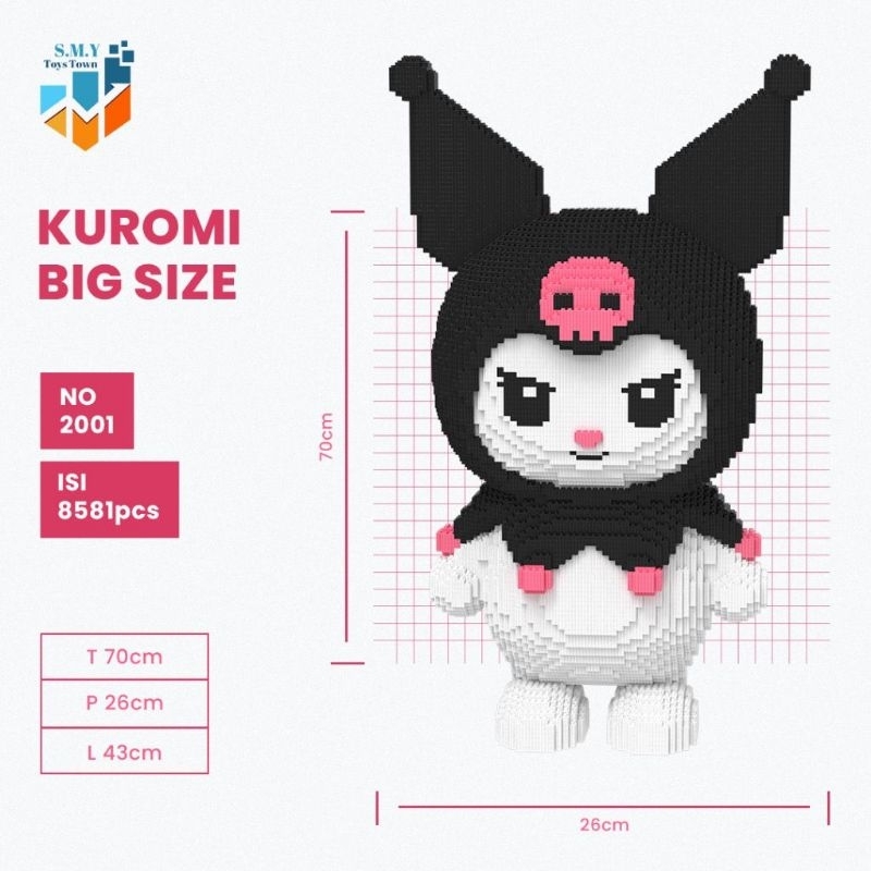 Tsc 2001 Nano Blocks Sanrio Kuromi Big SERIES 2001 3D Model, Building ...