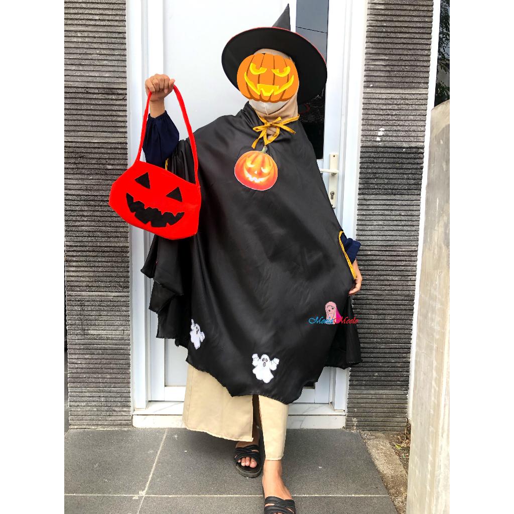 Pumpkin Halloween Cosplay Costume Pumpkin Cloak Adult Kids Pumpkin ...
