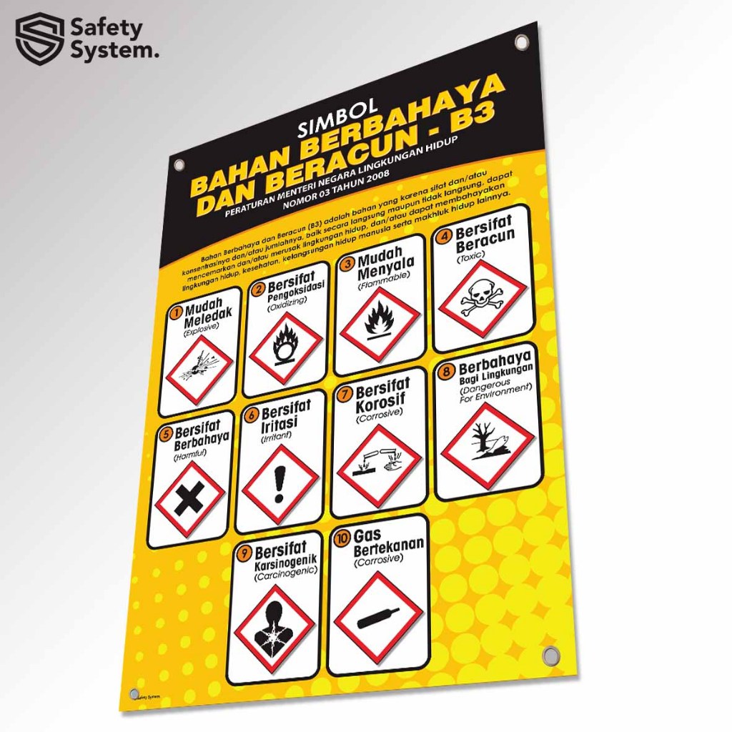 K3 Safety Banner Banner Symbol Label Material Toxic and Dangerous ...