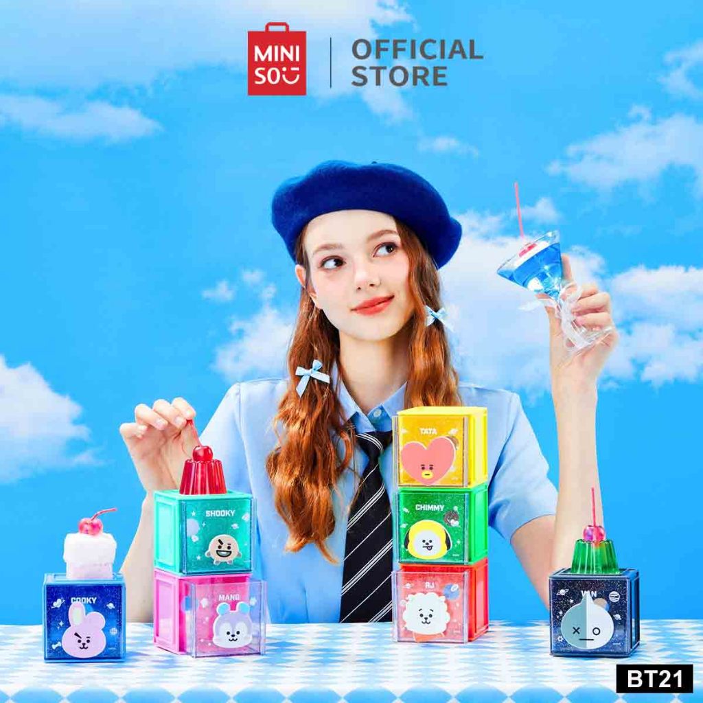 Miniso x BT21 Collection Stackable Storage Cube Desktop Storage Box ...