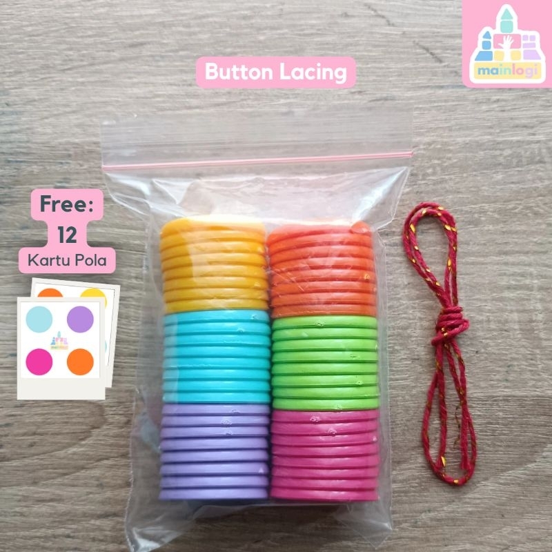 Mainlogi - Montessori Button Lacing Educational Children's Toy | Shopee ...