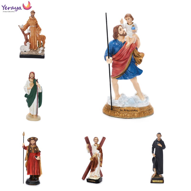 Various Statues Of Saint Judas Francis Santiago Kristoforus Andreas ...