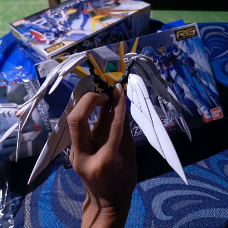 Rg 1/144 Real Grade Wing Gundam Zero EW Bandai Part Wings Backpack ...