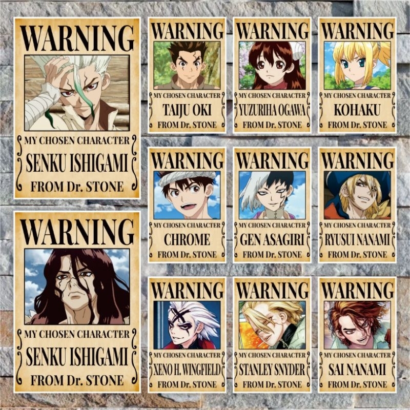 Dr Poster. STONE - Warning Poster contains 16 pcs | Shopee Malaysia