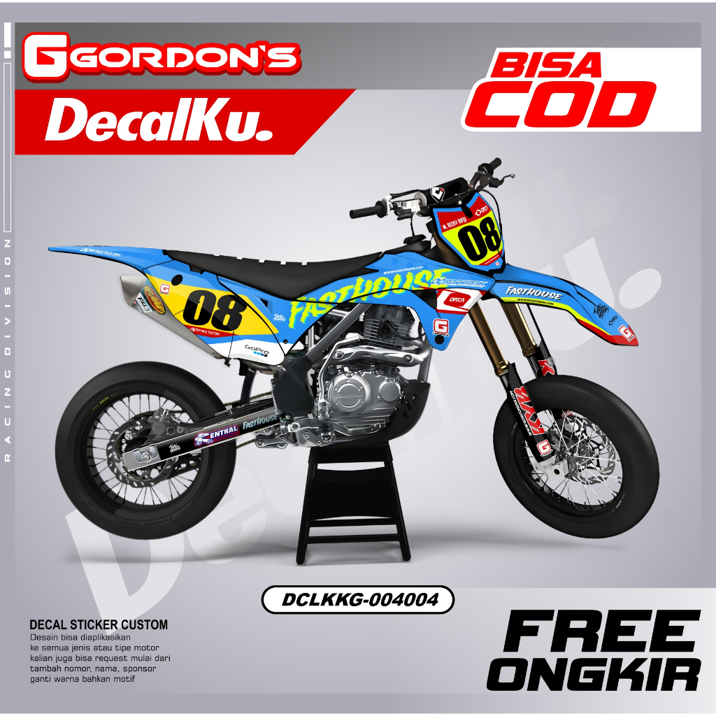 Decal klx gordon Supermoto klx lgordon full body decal klx gordon lama ...