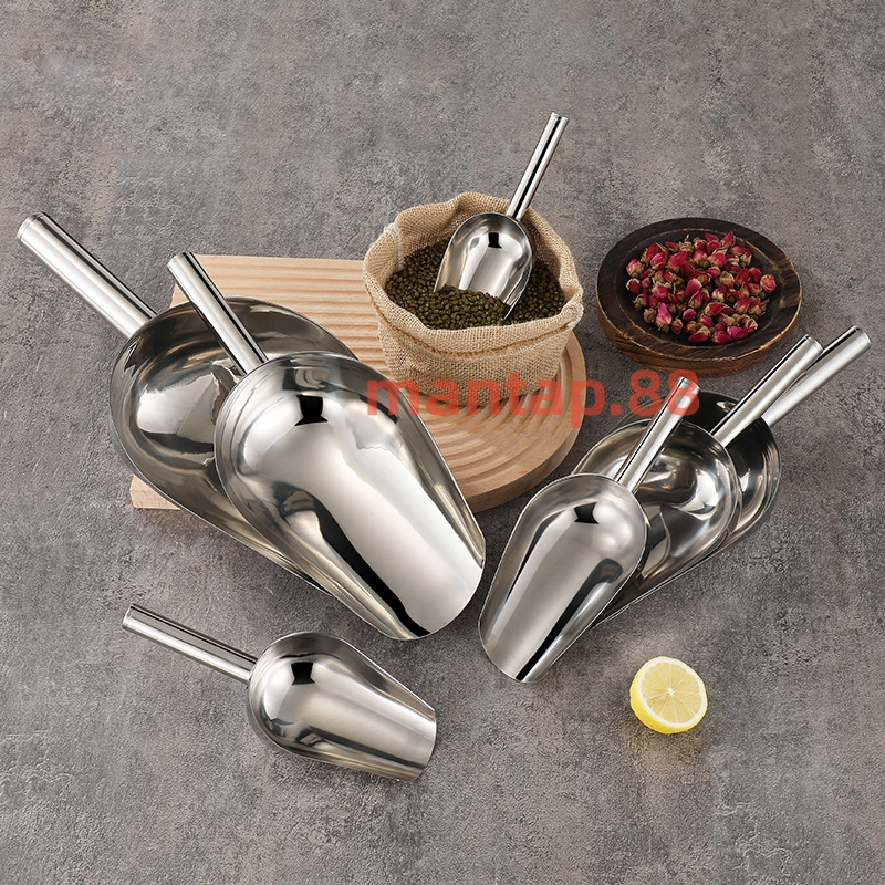 8,9,10,11 inch Thick Stainless Ice Cube Scoop/Ice Shovel/Flour Scoop ...