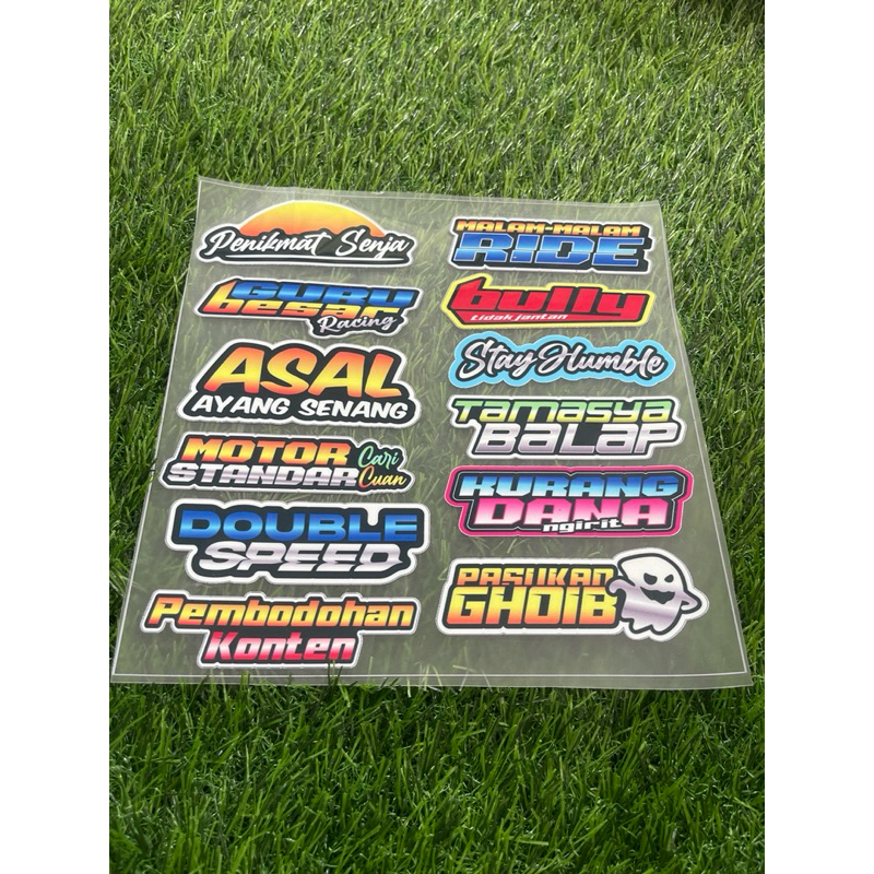 Ultra Clear Transparent Stickers / Racing Pack Stickers / Viral ...